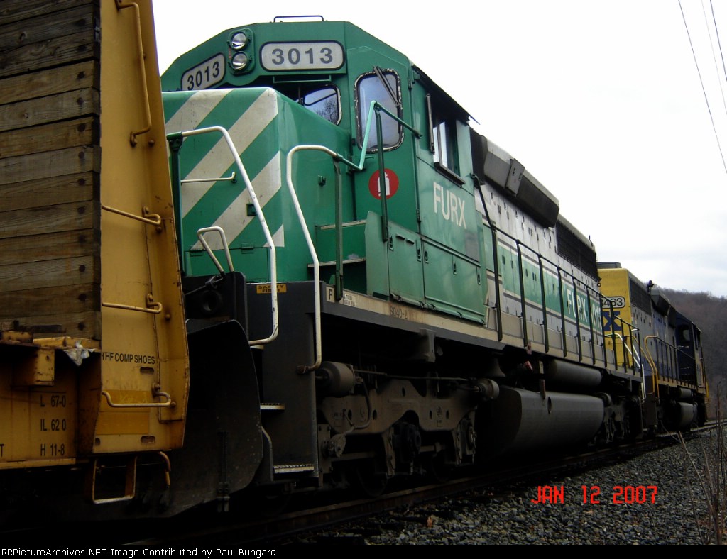 FURX 3013 Ex- UP 3095 SD40-2 Jan 12, 2007